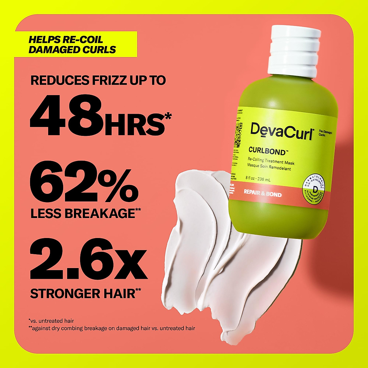 DevaCurl CurlBond Re-Coiling Treatment Mask, Cozy Getaway, 8 fl. oz.