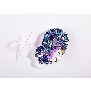 ANPEI Large Birthday Cake Glitter Candle for Kids, 3” Tall - Unicorn Number 5 (Model: AV-ANP-CANDL-UN-PL05)