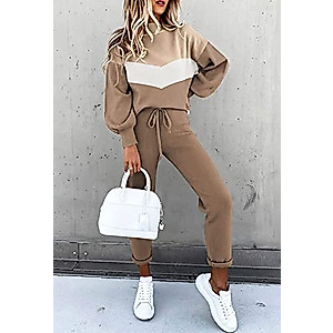 ETCYY NEW Women's 2 Piece Lounge Sets Outfits Long Sleeve Sweatshirt and Sweatpants Sweatsuit