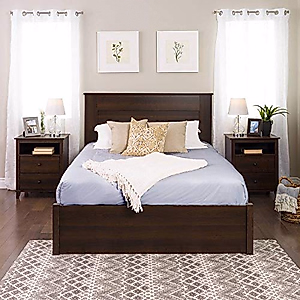 Prepac Queen Flat Panel Headboard, Espresso