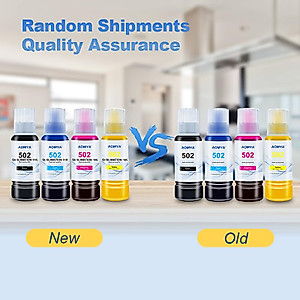 Aomya Sublimation Ink Refill Compatible with Epson EcoTank Supertank Inkjet Printer ET-2800 ET-2803 ET-2850 ET-2720 ET-15000 ET-4760 ET-2400 Heat Transfer on Mug/Tumbler/T-Shirt