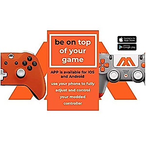 MODDEDZONE Custom MODDED Wireless Controller for Xbox One S/X and PC - With Unique Smart Mods - Best For First Person Shooter Games - Handcrafted by Experts in USA with Unique Design (Black/Gold)