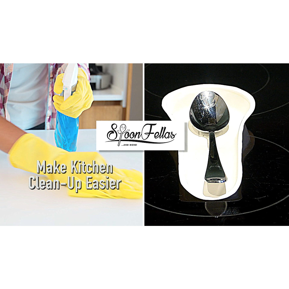 Disposable Spoon Rests 12 Pack, Spoon Holder, Party, Catering Supplies, Birthday, Thanksgiving, Christmas, Tailgating, Kitchen Utensils, Countertop, Stove Top- Spoon Fellas® Cornstarch- Patent Pending