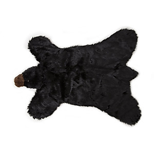 Carstens Plush Black Bear Kids Animal Rug Small