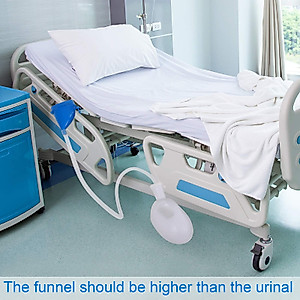 Takuyada Unisex Potty with Lid and Funnel, Portable Pee Bottle for Men and Women, 2000ml Large Capacity Male Female Reusable Urinals, Emergency Urine Collection for Hospital Home Camping Car Travel