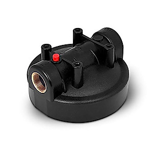 10 x 4.5" Housing Whole House Water Filtration System 1" Inlet/Outlet Brass Ports Pressure Relief Button, Meets NSF Standards & Regulations Compatible to BB-20B, 150233, 150235 (1 Set, Transparent)