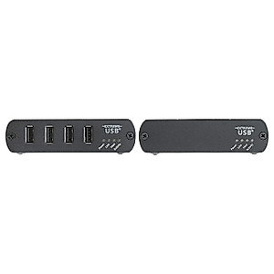 StarTech.com 4 Port USB 2.0 Extender Over Ethernet/IP Network Hub - Up to 330ft (100m) - USB Over Gigabit LAN or Direct Cat5e/Cat6 Cable (RJ45) Extender Adapter - USB Extender Kit (USB2G4LEXT2NA)
