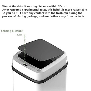 CZDYUF Intelligent Induction Trash Can with Lid Kitchen Trash Can Home Automatic Bathroom Opening and Closing