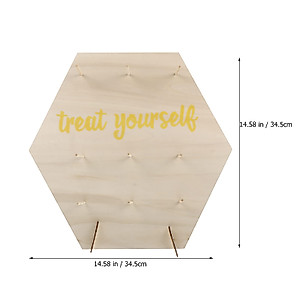 BESTOYARD 2 Sets Wooden Donut Stand Donut Display Easel Stand Donut Board Dessert Display Stand Donut Stand Wedding Doughnut Rack Donuts Stand Donut Stand for Bakery Baby Buffet Table Frame