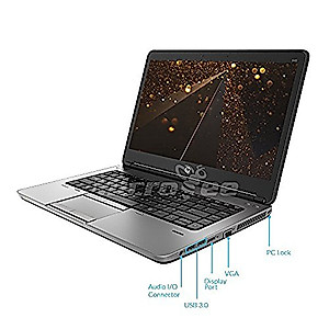 HP EliteBook 640 G1 Notebook PC Intel Core i5-4300M 2.6GHz 8GB 128GB SSD Windows 10 Professional (Renewed)