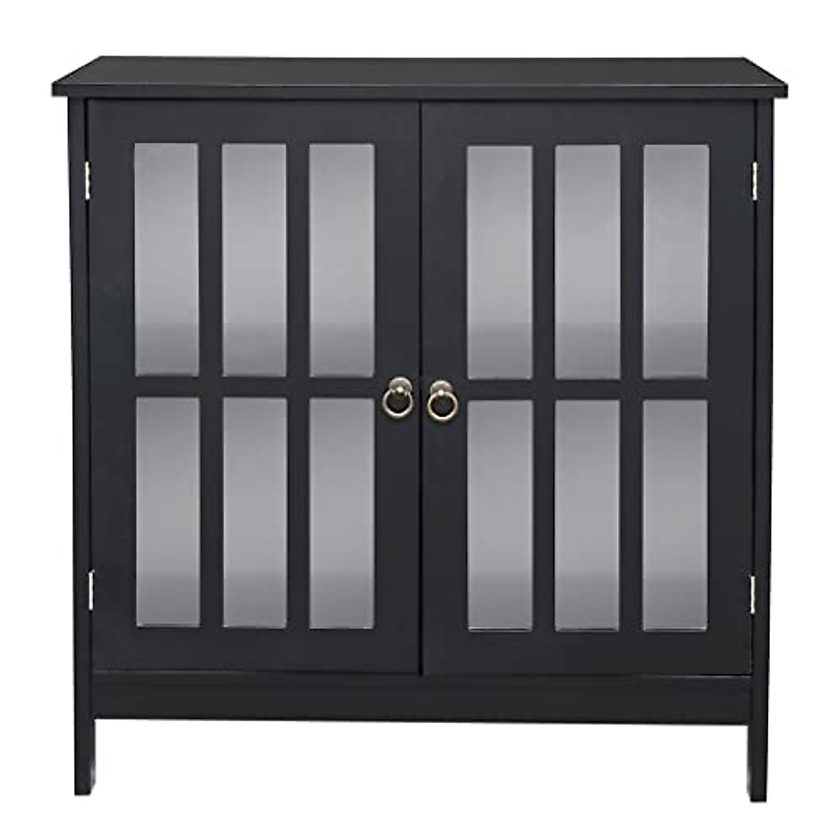 SEASD Wood Kitchen Accent Buffet Sideboard Entryway Serving Storage Cabinet with Doors 80x36x80cm Disassembly