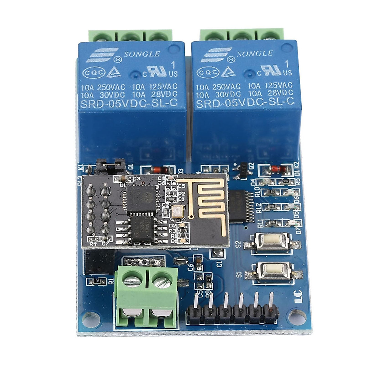 5V ESP8266 Dual Channel Relay Module IOT Smart Home Phone APP Remote Switch with 100M Distance