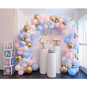 80pcs Light Pink Balloons 12inch Pastel Pink Balloons for Birthday Bridal Baby Shower Gender Reveal Wedding Party Decorations (with Pink Ribbon)