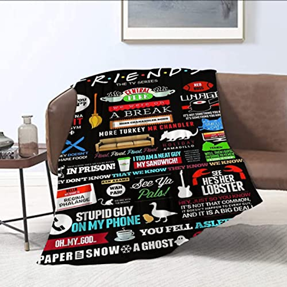 Classic Comedy Tv Series Ultra-Soft Throw Blanket Shawls and Wraps Lightweight for Couch, Soft, Plush, Fluffy, Warm 50"X40"
