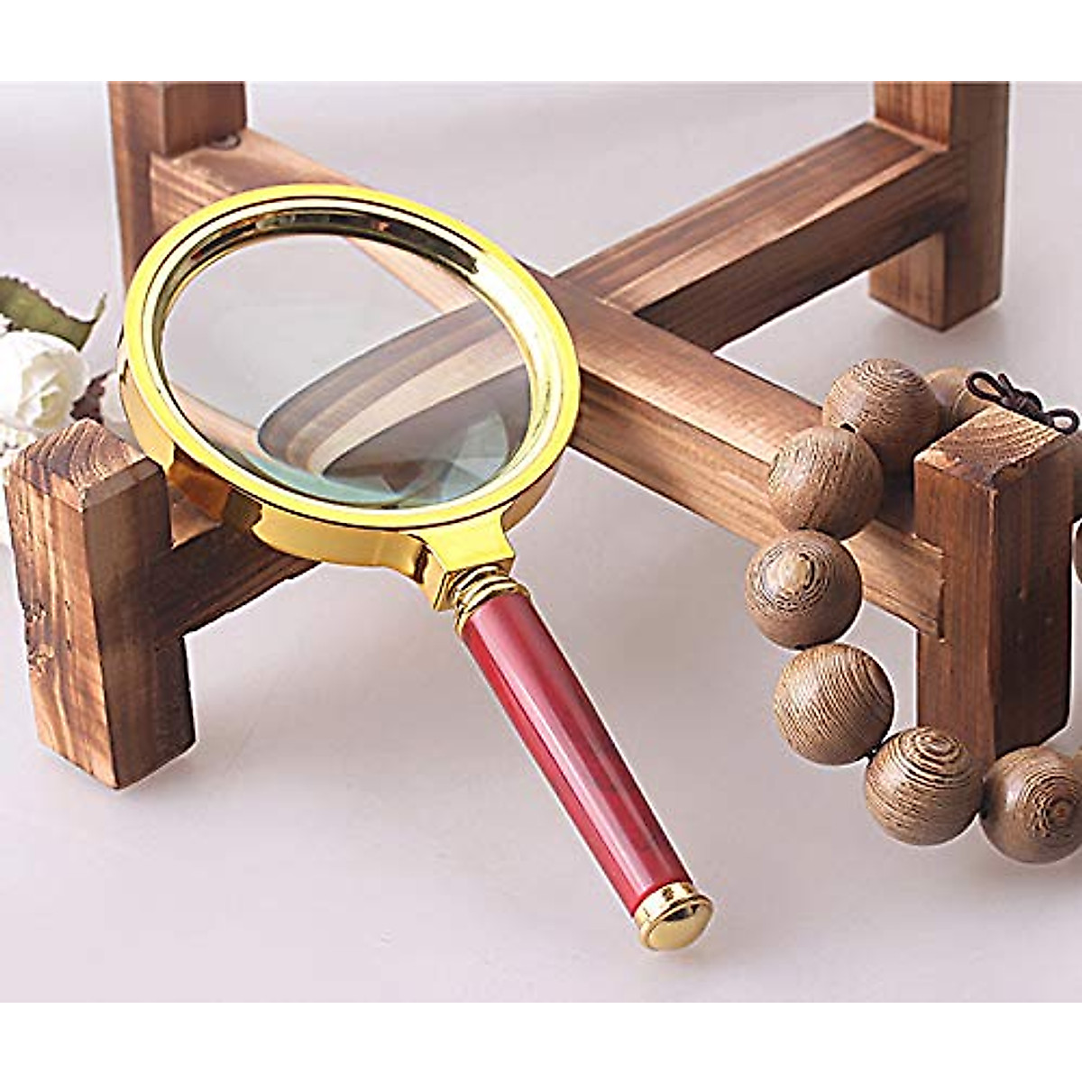 Magnifying Glass 10x Magnification Magnifier Handheld Magnifier for Science, Reading Book, Inspection