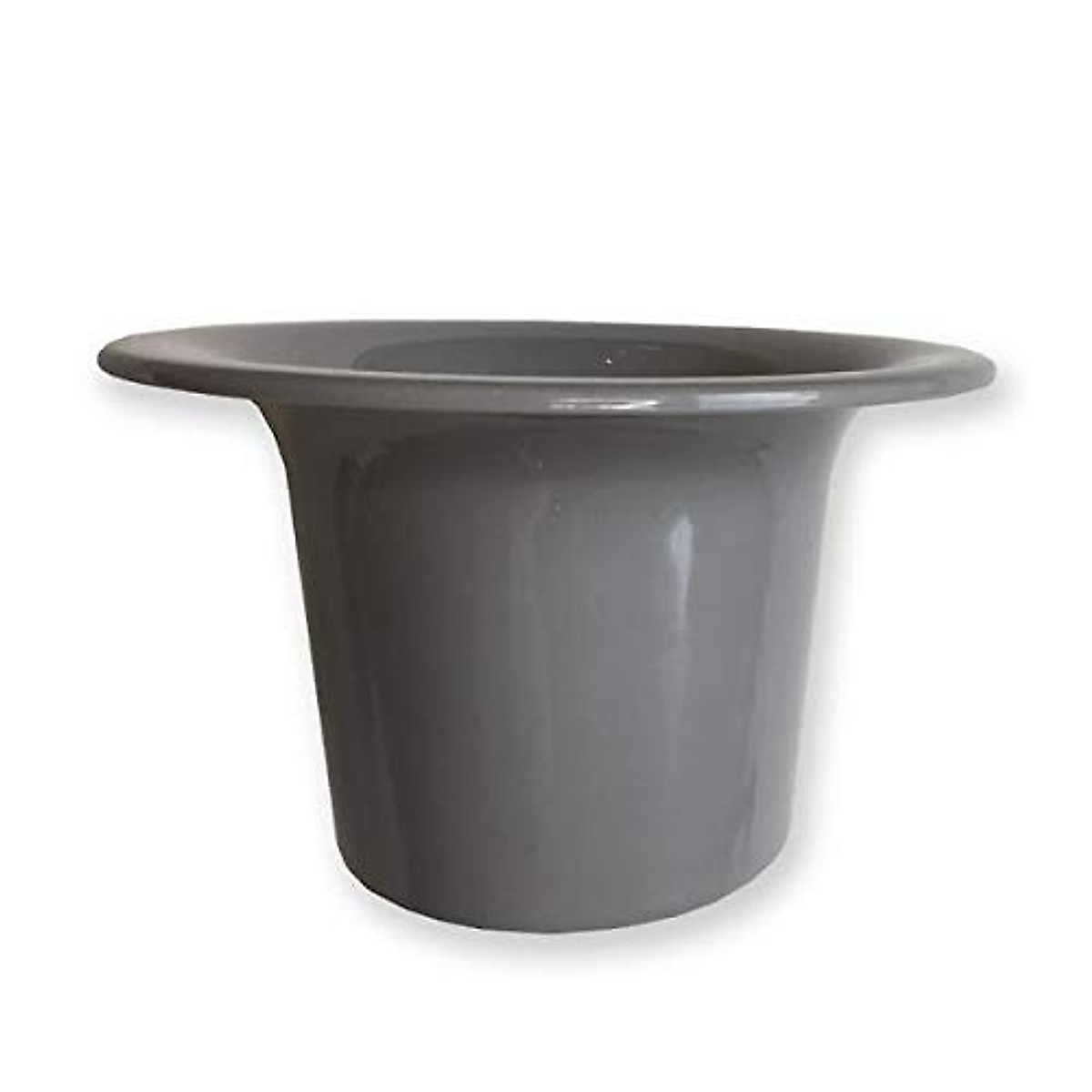 Top Hat Potty for Newborn Infant Potty Training | Elimination Communication | Includes 100% Cotton Undyed Fleece Cozy | Anti-Slip Rubber Band | for EC Baby Potty Training (Grey)