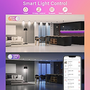 Sengled Smart Bulb, WiFi Light Bulbs, Color Changing Light Bulb, Smart Light Bulbs that Work with Alexa & Google Assistant, A19 RGB Alexa Light Bulb No Hub Required, 60W Equivalent 800LM CRI>90, 4Pack