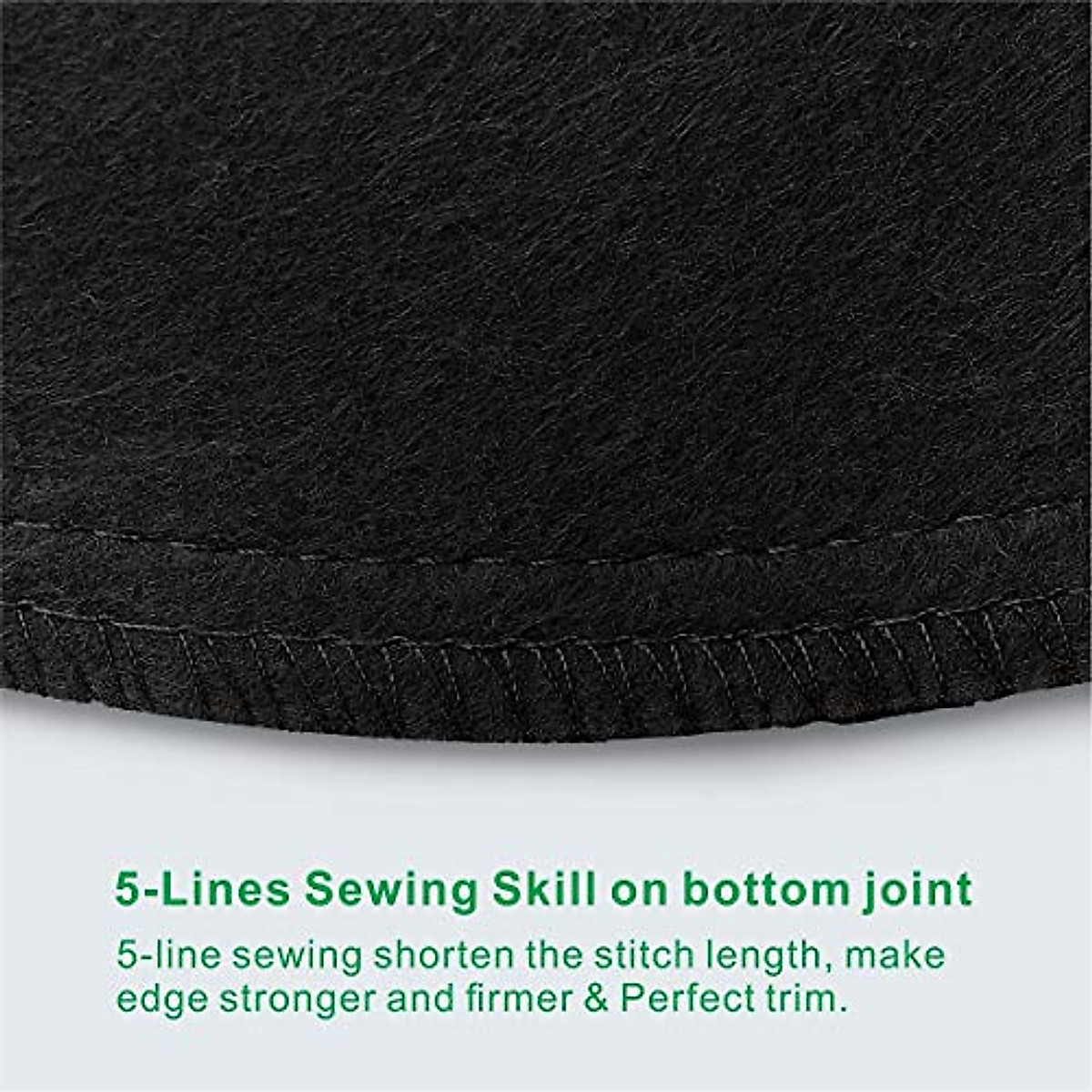 Hongruilite 1 2 3 5 7 10 15 20 25 Gallon 6/12/24-Pack Planting Grow Bags Black Fabric Grow Pots Bags for Hydroponic Indoor Plant Growing (15 Gallon w/Handles(12-Pack))