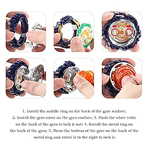 Battling Tops Burst Superking B-185 Vanish Fafnir .Tp .Kc-3 Tapered Kick-3 Left Spin Gyro Toys for Kids with Sparking Launcher