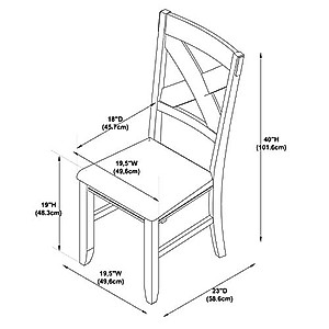 Powell 9 Piece Wooden dining set