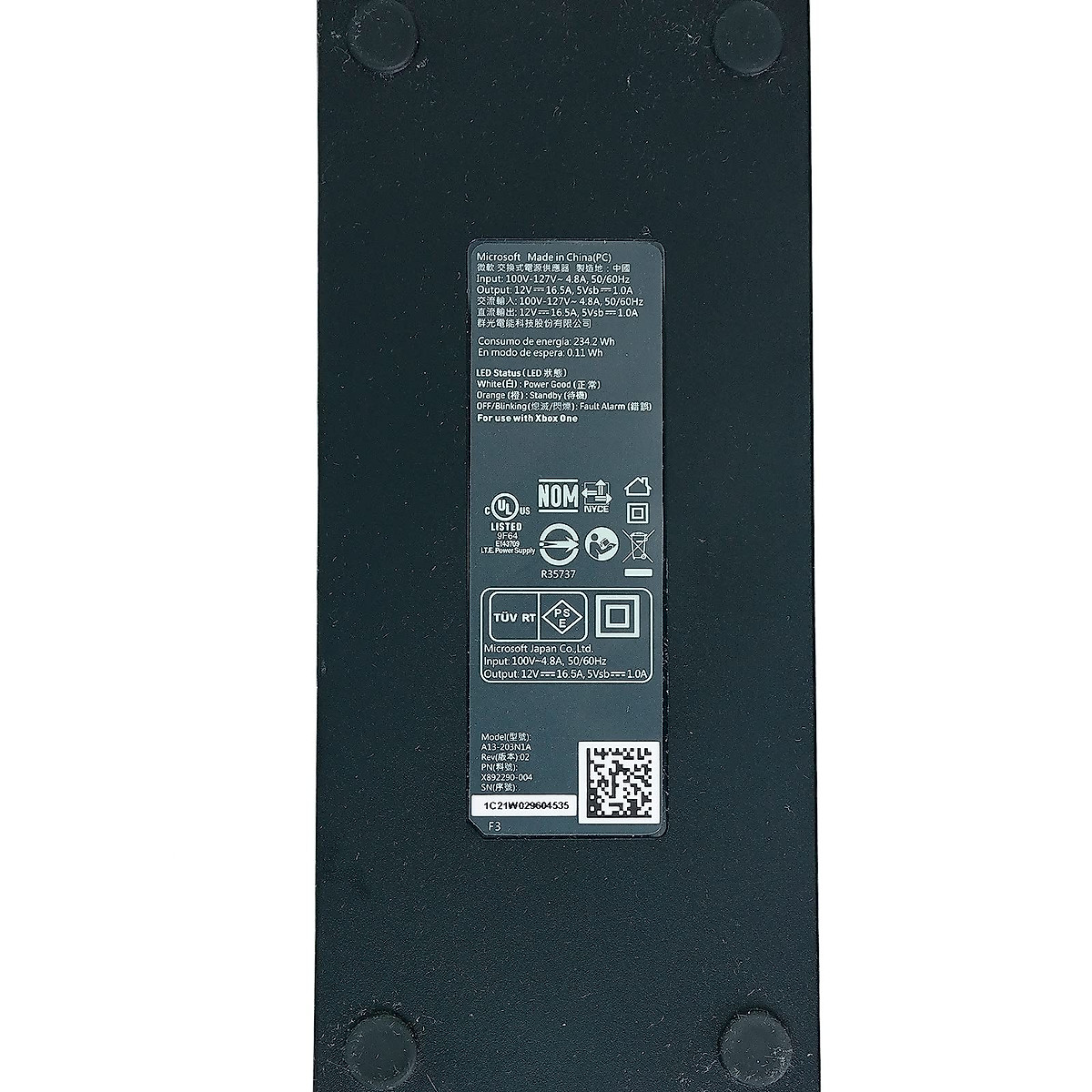 Microsoft Original Power Supply Power Brick AC Power Adapter for Xbox One 220V