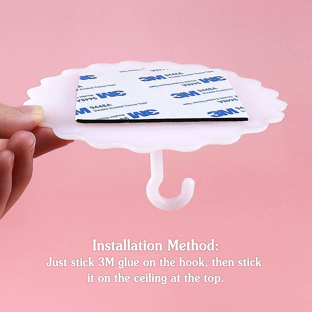 Glamorstar Bed Canopy for Girls Princess Mosquito Net Glow in The Dark Stars and Moon Crib Hanging Tent Bedroom Decor Gift for Kids Pink Crwon