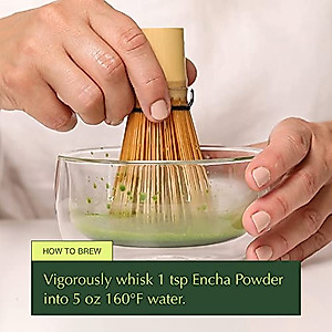 Encha Ceremonial Grade Matcha Powder - First Harvest Organic Japanese Matcha Green Tea Powder, From Uji, Japan (60g/2.12oz)