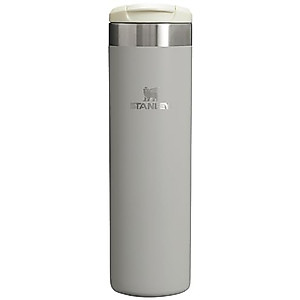 Stanley AeroLight Transit Bottle 20 oz | Locking Drink Through Lid | Leak Resistant Water Bottle or Coffee Travel Mug | Lightweight Insulated Stainless Steel | BPA-Free | Ash