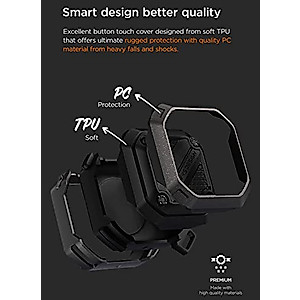 VRS Design Terra Guard Ultimate Buds Case for Galaxy Buds2 Pro (2022), Galaxy Buds 2 Case (2021), Galaxy Buds Pro (2021), Buds Live Case (2020)