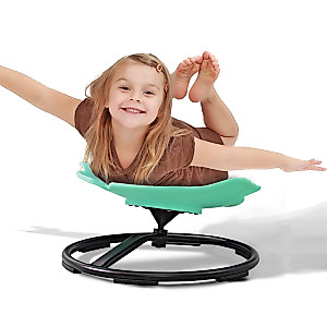 Luanka Kids Swivel Chair Sensory,Autism Chairs for Kids,Sensory Spinning Chair for Kids Autism,Toddler Coordination Sensory Products for Ages 3 Years and UP,Gifts for Kids with Autism (Green)