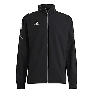 adidas Men's Condivo 21 Allweather Jacket, Black/White Large