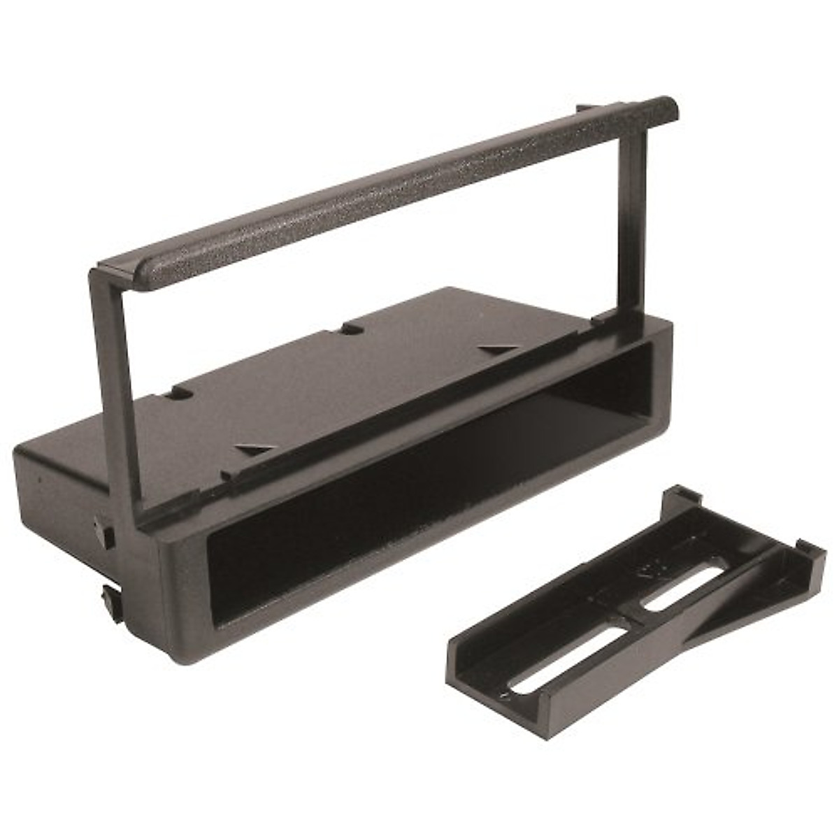 Scosche FD1423B Compatible with Select 1995-11 Ford, Lincoln and Mercury Vehicles Single DIN Dash Kit with Molded Pocket Black