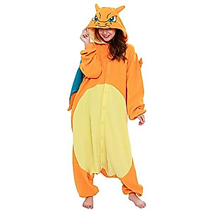 SAZAC Kigurumi - Pokemon - Charizard - Onesie Jumpsuit Halloween Costume Orange