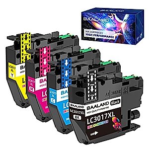 BAALAND LC3017 Ink Cartridges Replacement for Brother LC3017 3017 LC3019 3019 Ink Work for Brother Inkjet Printers MFC-J5330DW MFC-J6530DW, MFC-J6730DW MFC-J6930DW(BK/C/M/Y 4-Pack)