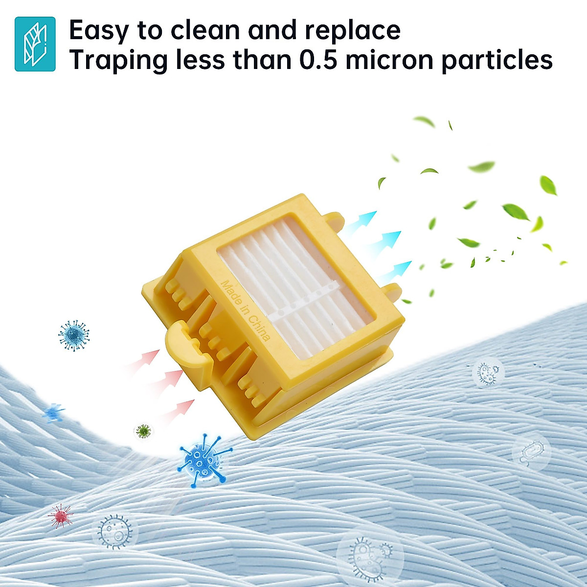 LOVECO Replacement Filter and Brush Kit for iRobot Roomba 700 Series 760 770 780 790,(Accessory Kit Include 3 Bristle and Flexible Beater Brush,12 Filter,12 Side Brush,2 Cleaning Tool)