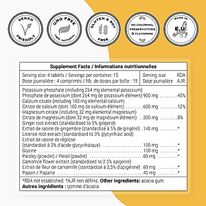SuperSmart - Alkaline Formula Supplement (Advanced Formula) - with Potassium Phosphate, Calcium & Magnesium Citrate - pH Balance | Non-GMO & Gluten Free - 60 Tablets