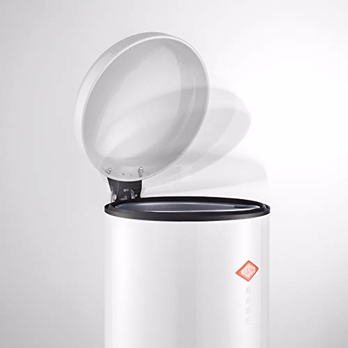 Wesco Baseboy Stainless Steel Waste Bin in Almond with a Volume of 20 litres - with Foot Pedal 38 x 38 x cm