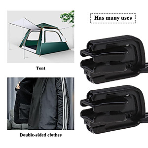 Micro Traders 10PCS Number 5 Zippers Replacement Reversible Pulls Sliders Zips with U-shape Stop Kit for Outdoor Tents and Double-Sided Multicolour 37x12mm