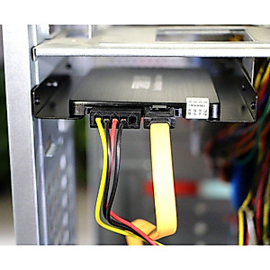 SAISN HDD SSD Mounting Bracket 2.5 to 3.5 Adapter Hard Drive Holder (Single Drive, Pack of 2)