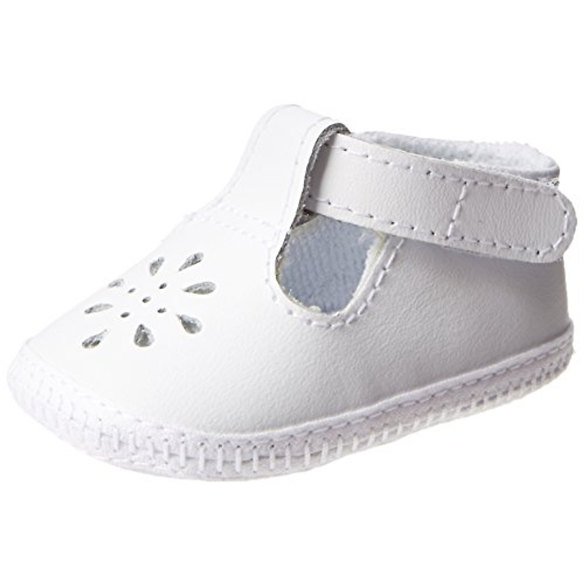 Baby Deer, Baby-Girls Crib Shoe, White, 00(Preemie)