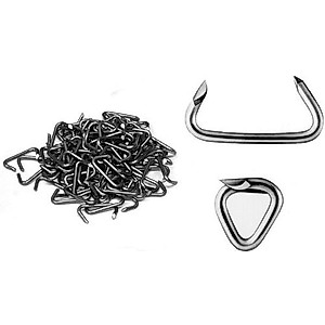 WATERCARBON Tools126 Auto Parts Industries Straight Hog Ring Upholstery Installation Kit Pliers Seat Cover Upholstery Hog Rings pack-100-Piece Ring Set