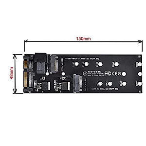 NFHK SFF-8643 to U2 Kit NGFF M-Key to HD Mini SAS NVME PCIe SSD SATA Adapter for Motherboard