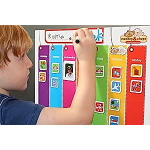 Refrigerator Magnets 34-Pack Activity Magnets for Weekly Activity Planner and Kids Calendar