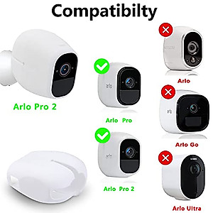 Batmax Set of 3 Silicone Skins for Arlo Pro and Arlo Pro 2 Wire-Free Cameras Covers Protection in Black VMA4200C White