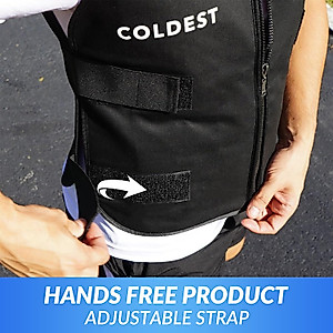Coldest Cooling Vest - Adjustable Vest Jacket for Hot Weather, Reusable Ice packs, Ice Vest for Men & Women for Cycling, Running, Athletes