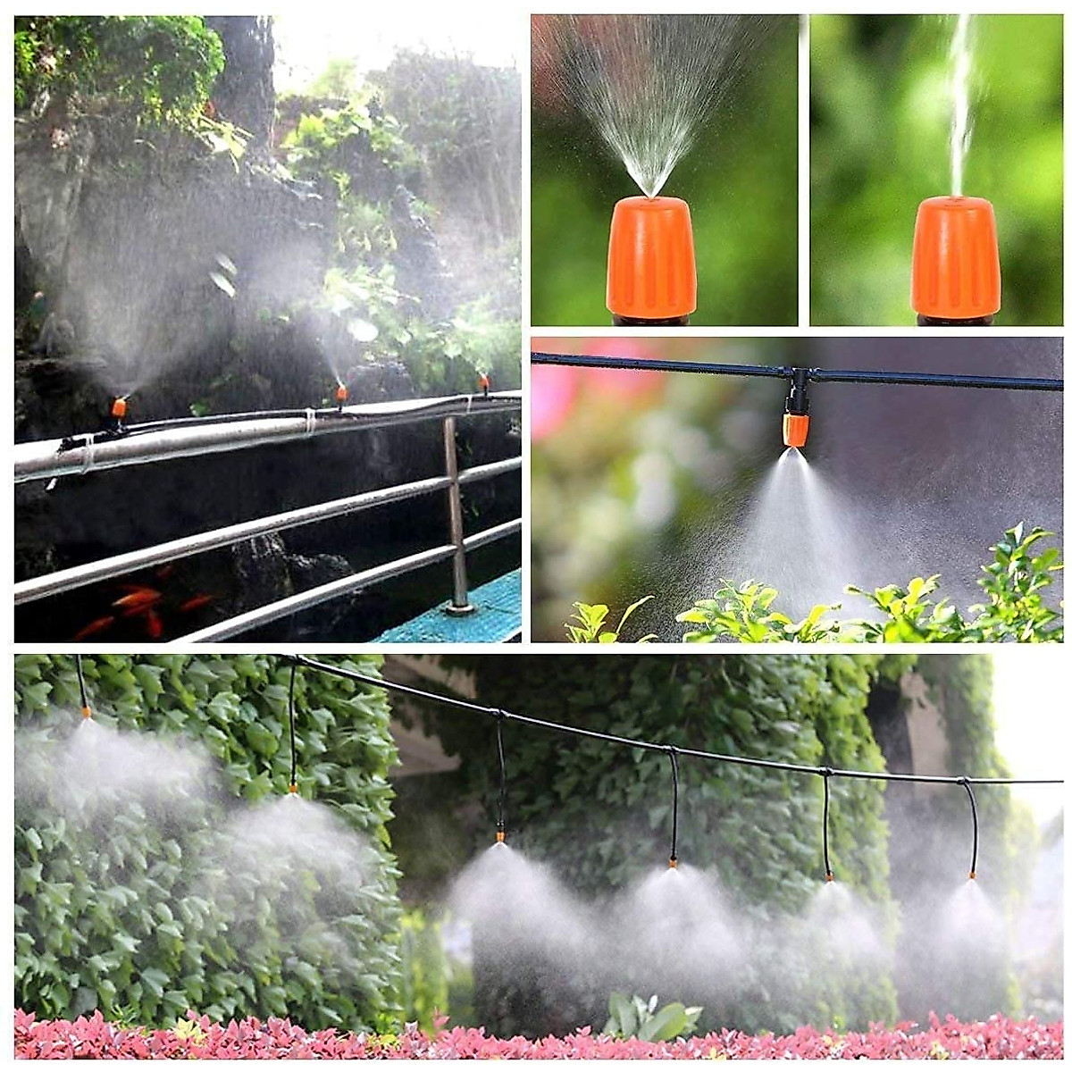 Hose garden irrigation pipe 1/4", 98ft blank distribution tubing, drip irrigation hose, drip irrigation line pipe, DIY irrigation equipment for greenhouse, flower beds, terraces, lawns