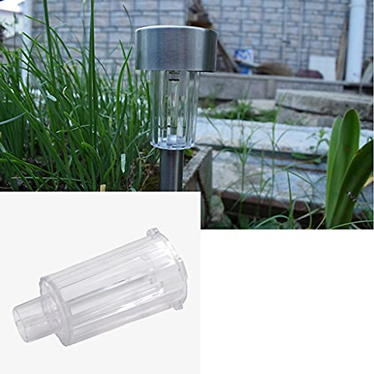 DJASM 2 Pcs Solar Powered Lawn Lights Outdoor Decorative Lawn Stake Column Lights for Home Garden Courtyardbubble Column Lamp