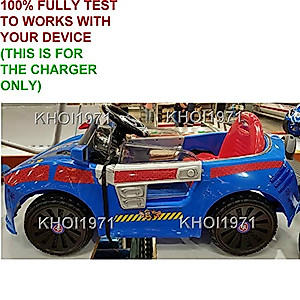 KHOI1971 Wall Charger AC Adapter Power Cable Cord Compatible with Nickelodeon Paw Patrol E Cruiser Chase Ride on 6V-Volt Battery Charger AC Adapter NOT Created or Sold by Nickelodeon