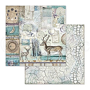 Stamperia International KFT Block 10 sheets - Double Face Cosmos, 30.5 x 30.5 (12" x 12"), Multicoloured