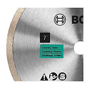 SKIL 7-Inch Wet Tile Saw with Diamond Blade (3540-02) | BOSCH DB743S 7 In. Diamond Blade